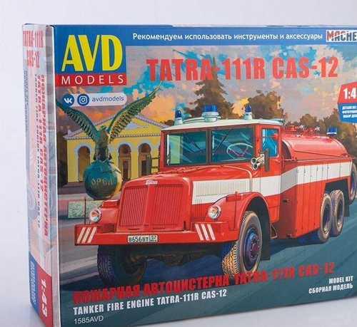 1:43 Сборная модель Tatra-111R пожарная автоцистер