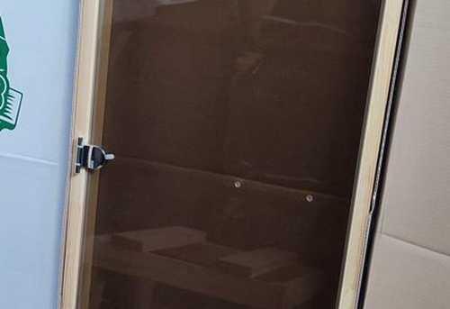 Стеклянная дверь банная "Бронза" 1900*700*6 мм