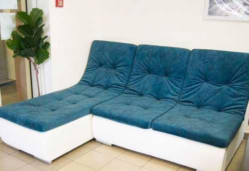 Угловой модульный раскладной диван Релакс 2М морск