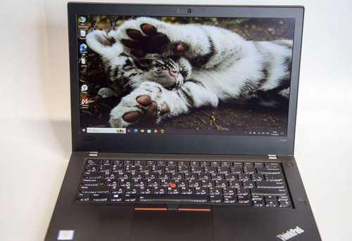 Ноутбук Lenovo ThinkPad T480/ i7 8650/ 16gb / сенс