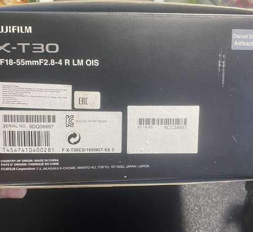 Fujifilm xt30 body kit