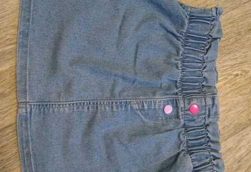 Джинсовая юбка для девочки на 2-4 года