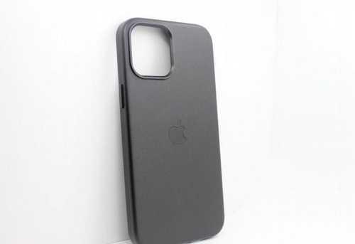 Leather Case на iPhone 12 Pro Max (Black)