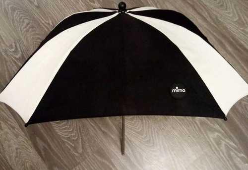 Зонт черно белый
