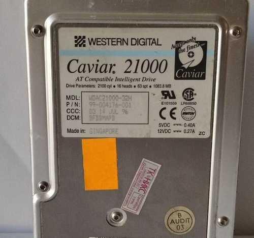 Жёсткий диск wd Caivar 2100 1083 мб