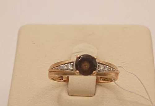 Кольцо,Золото,585,Фианиты, размер 16