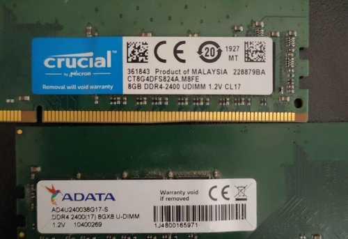 Оперативная память ddr4 16gb