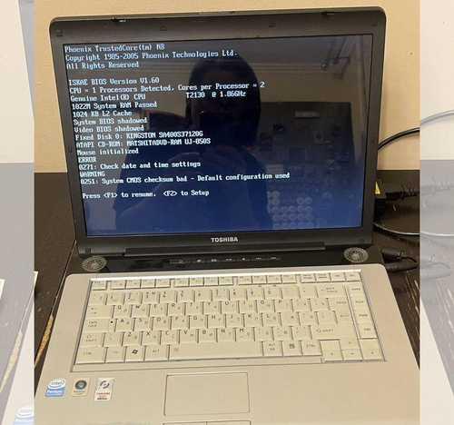 Ноутбук Toshiba satellite A200