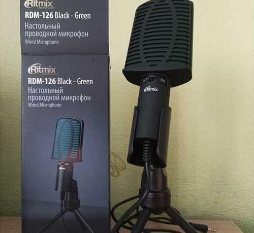 Микрофон Ritmix RDM-126 + Аудио переходник