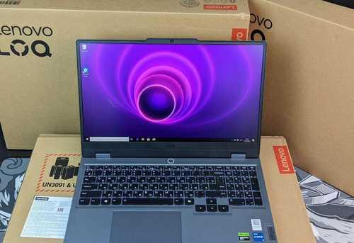 Новый Lenovo LOQ 15 RTX4050 i5-12450HX 16GB 512GB