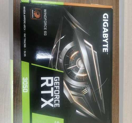 Видеокарта GeForce RTX3050 Gigabyte 6Гб Windforce