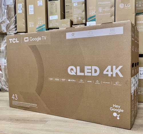 Новый Qled TCL 43 (109 см) 43C655 SMART TV 2024