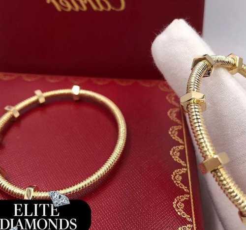 Браслет Cartier Ecrou de Cartier средняя модель желтое золото 585 проба 0.0001 мм