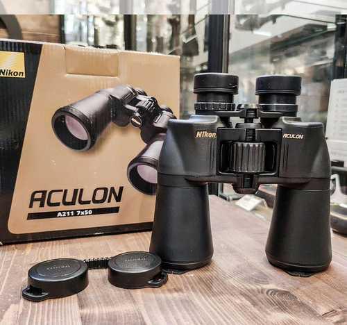 Nikon бинокль Aculon A211 7x50