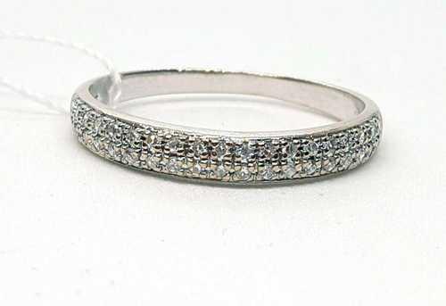 Золотое кольцо с бриллиантами, 17 разм, 1.52 гр