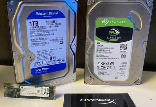 SSD 120gb m2 512gb hdd 1 tb WD blue seagate hyperx