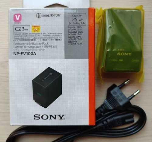 Sony NP-FV100A   Sony BC-TRV Новый комплект