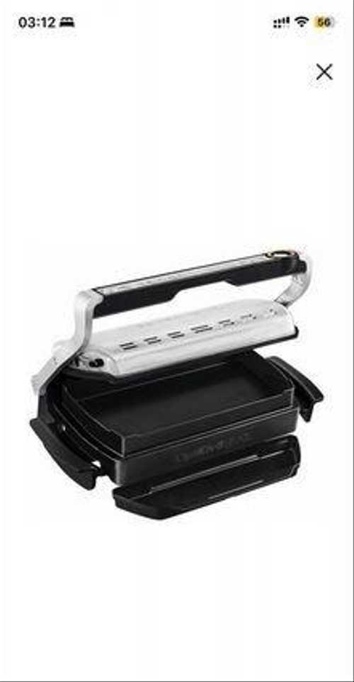 Tefal Optigrill+XL GC724D12 c насадкой