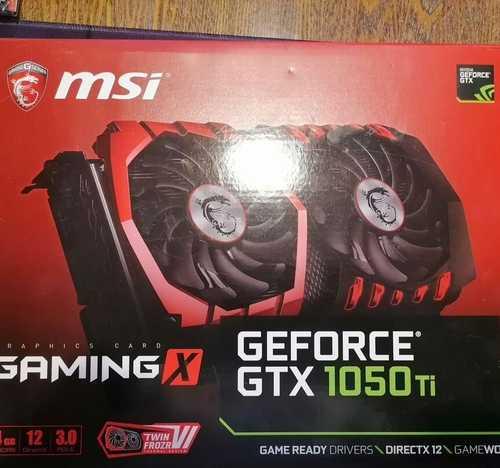 Видеокарта MSI geforce GTX 1050 ti gaming X twin