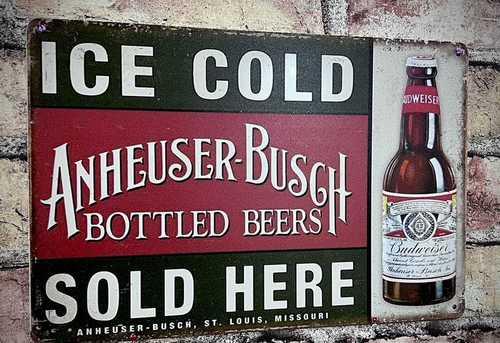 Декор на стену Budweiser Anheuser-Busch