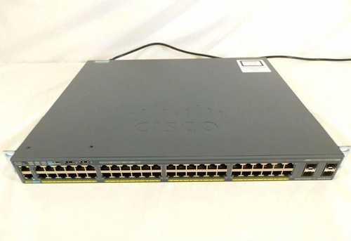 Коммутатор Cisco WS-C2960X-48FPS-L (48 портов Poe)