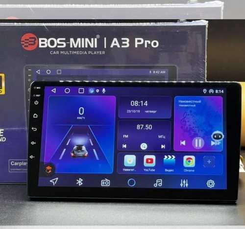 Android магнитола Bos mini A3pro 2/32 9 дюймов