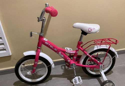 Детский велосипед 14 дюймов для девочки stels