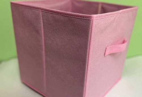 Коробка тканевая Decoromir 30x30x30 см розовый