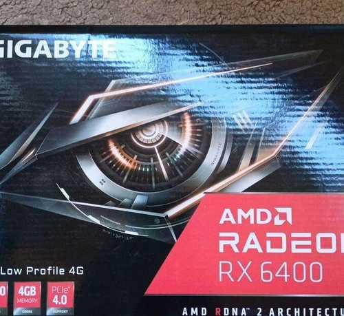 Видеокарта gigabyte AMD Radeon RX 6400 4 gd