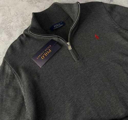 Свитер полузамок Polo Ralph Lauren серый