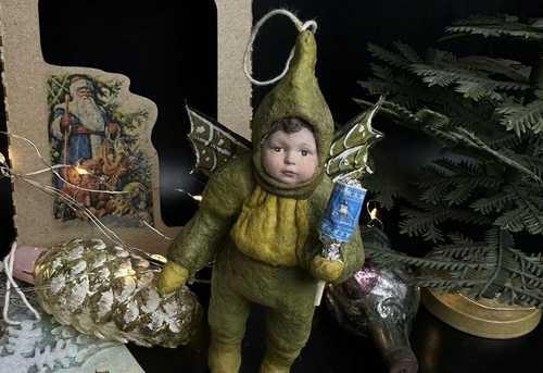 Ватные елочные игрушки