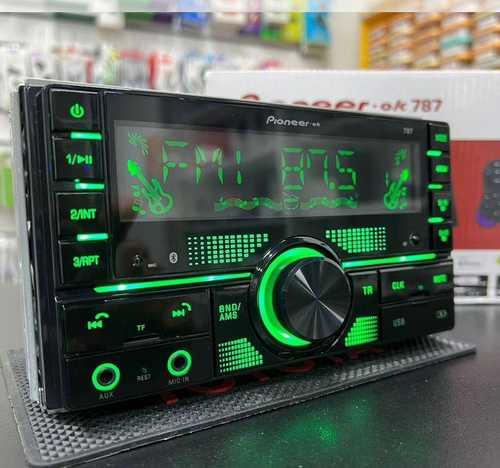 Магнитола 2 din Pioneer 787 с bluetooth