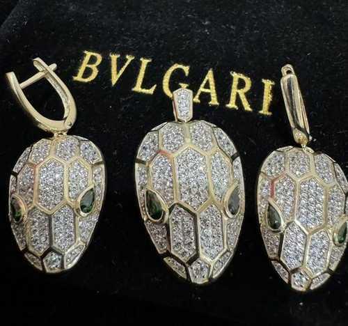 Золотой комплект Bvlgari змея