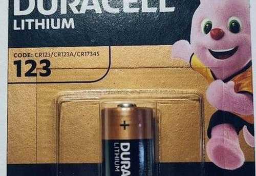 Батарейки duracell 123