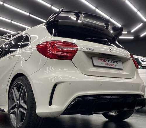 Диффузор+ насадки A45 AMG для Mercedes A-class