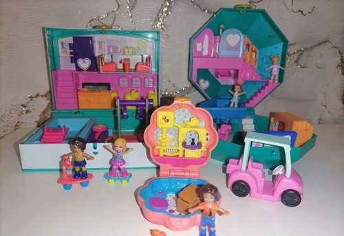 Набор из 3х домиков Polly pocket. mattel