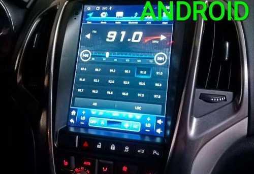 Opel Astra j Тесла магнитола Android новая