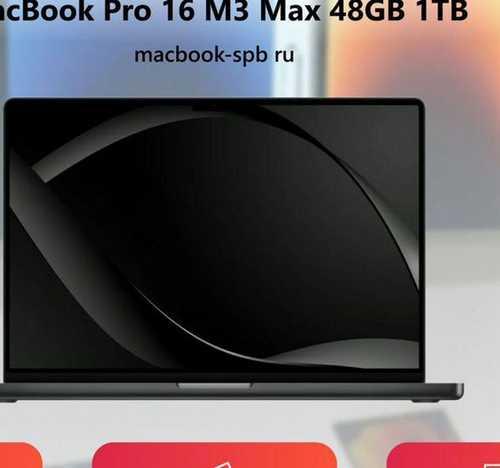 Macbook Pro 16 m3 Max 48gb 1tb Ростест