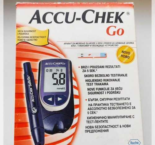 Глюкометр Accu-Chek + одноразовые иголки