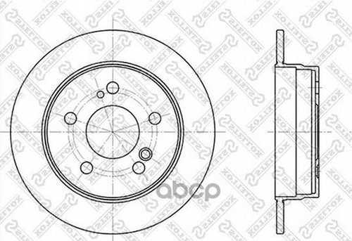 6020-3307-SX диск тормозной задний MB W124/W20