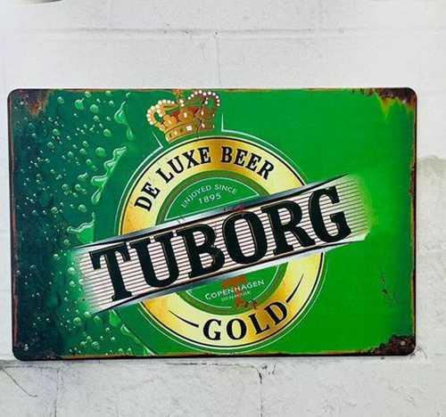 Декор на стену табличка Tuborg Beer