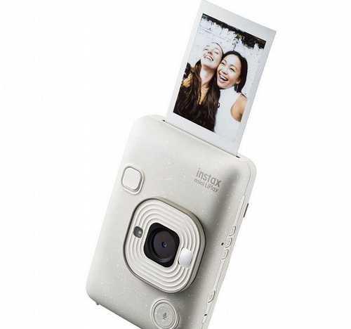 Моментальная фотокамера Fujifilm Instax Mini LiPlay Hybrid Misty White