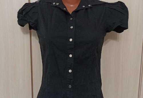 Черная рубашка женская 42