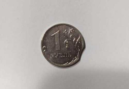 Бракованная монета 1 рубль 2014 год