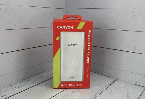Canyon Внешний аккумулятор PB-2001, 20000 мАч, бел