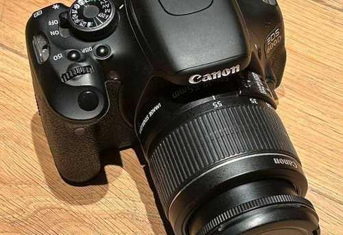 Фотоаппарат зеркальный Canon EOS 600D Kit 18-55 DC