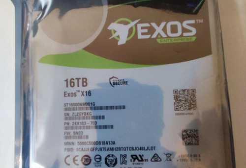 16TB Seagate Exos X16 + гарантия