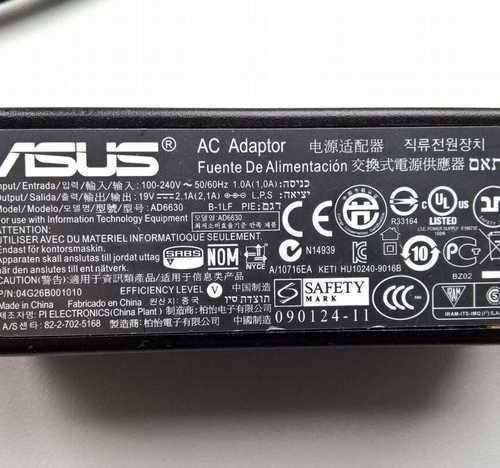 Зарядка для ноутбука Asus AD6630. 19V