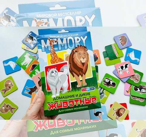 Игра Домашние и дикие животные Memory