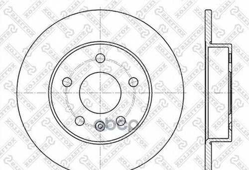 6020-3631-SX диск тормозной задний Opel Astra